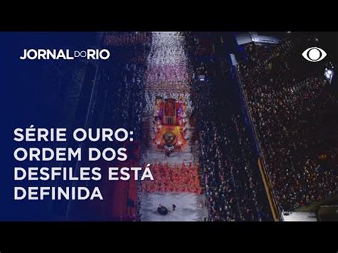 Carnaval 2024 desfiles da Série Ouro ja têm ordem definida YouTube
