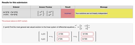 solved 1 point find the most general real valued solution