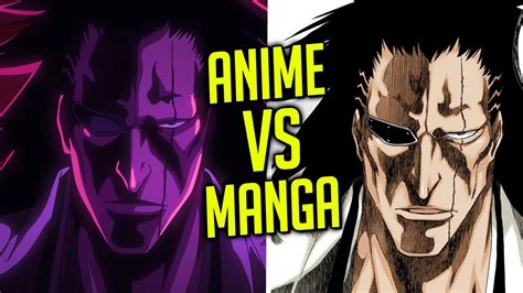 Bleach Tybw Episode Cut Extra Content Manga Vs Anime Comparison