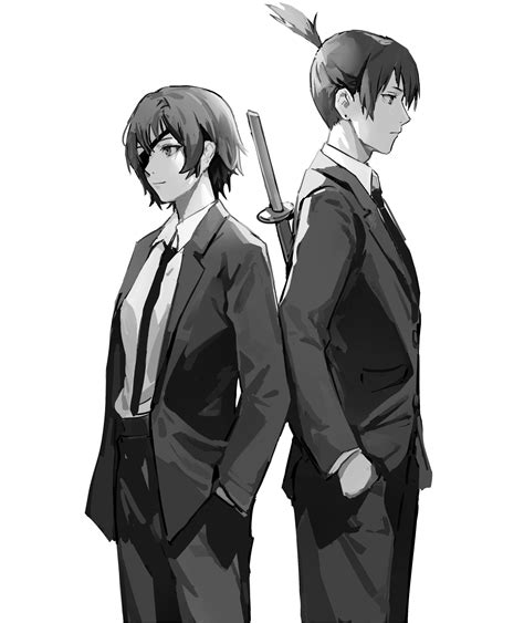 Hayakawa Aki And Himeno Chainsaw Man Drawn By Kuza Brs Danbooru