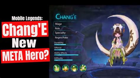 Mobile Legends New Hero Chang E Item Skill Build And Strategy Guide