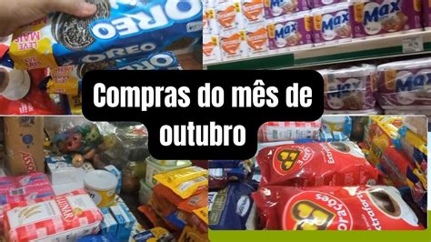 compras do mês de outubro no Atacadão YouTube