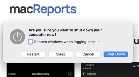 Cómo cerrar sesión suspender apagar y reiniciar su Mac usando atajos