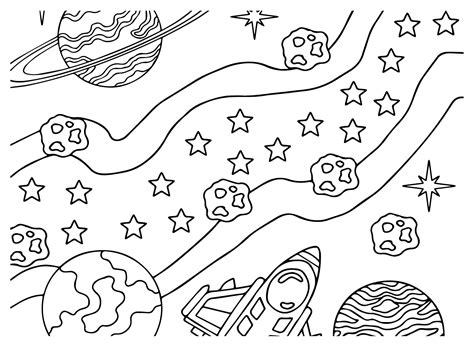 Galaxy Printable Coloring Page Free Printable Coloring Pages