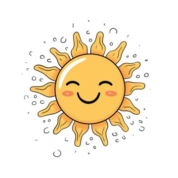 Cute Doodle Sun Sun Drawing Sun Cute Sun PNG Transparent Image And