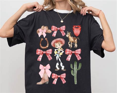 Disney Pixar Toy Story Jessie Coquette Shirt Jessi Cowgirls Retro
