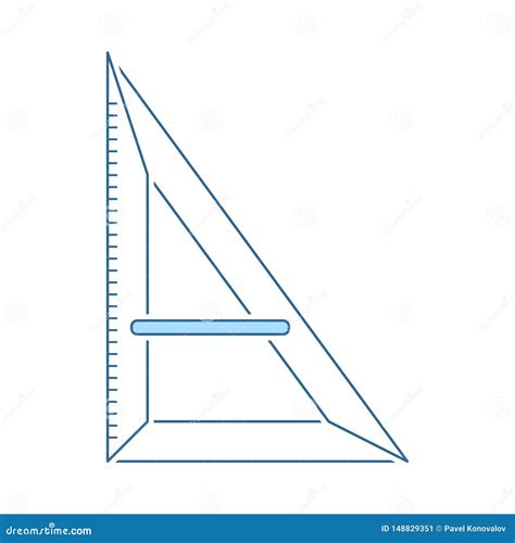 Icono del tri ngulo ilustración del vector Ilustración de color
