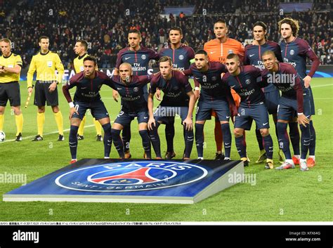 Paris France 31 Octobre 2017 Paris Saint Germain Team Group PSG