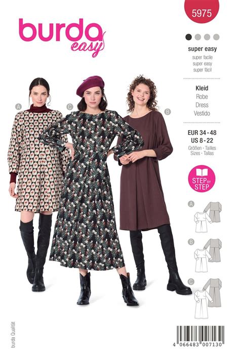 Burda Schnittmuster 5975 Damen Kleid