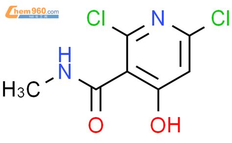 120422 85 7 3 Pyridinecarboxamide 2 6 dichloro 4 hydroxy N methyl 化学式