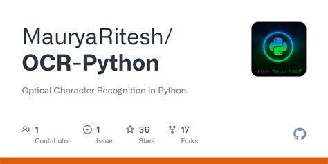 github mauryaritesh ocr python optical character recognition in python