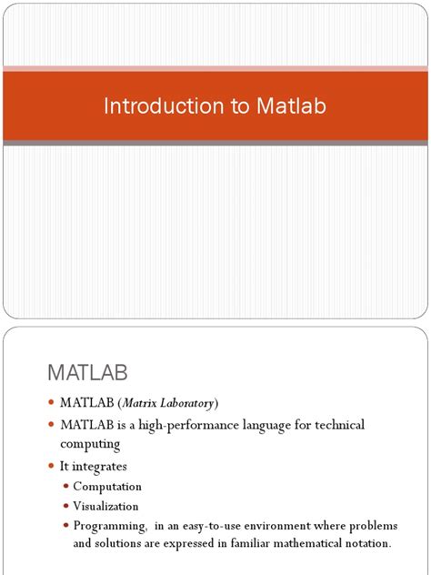 introduction to matlab pdf matlab matrix mathematics