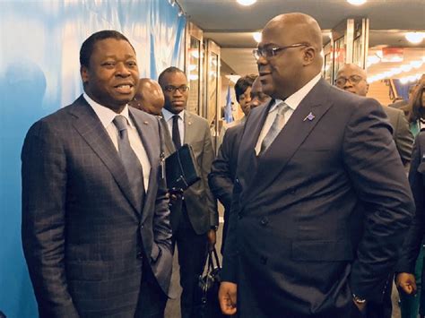 RDC Félix Tshisekedi félicité par Faure Gnassingbé pour la