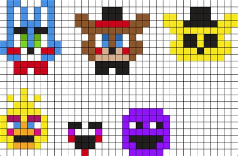 Fnaf 2 Perler Bead Pattern Bead Sprites Characters Fuse Bead Patterns