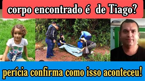 caso Sophia corpo de Tiago foi encontrado perícia revela urgente