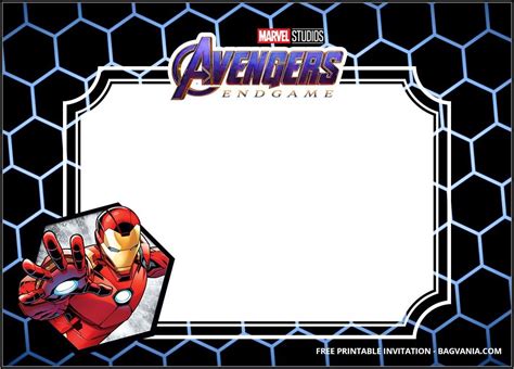 Avengers Birthday Invitations Templates Free Invitations Resume