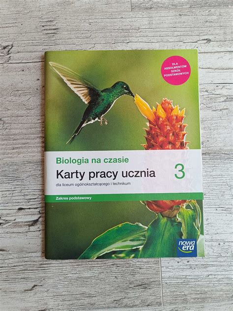 Karty Pracy Ucznia Biologia Na Czasie 3 Zakr Podstawowy Nowa Era