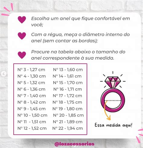 Como Descobrir O Tamanho Do Meu Anel
