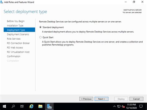 Windows Server 2019 RDS Install RDS Session Based Server World