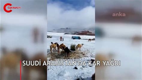 Suudi Arabistan a şiddetli kar yağışı kamerada Dailymotion Video