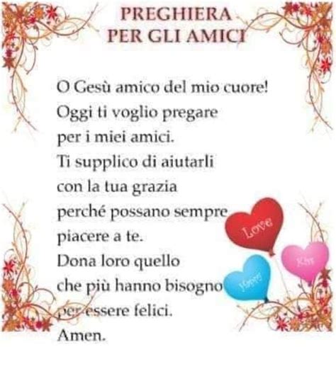 Preghiera Per Gli Amici BuongiornoConGesu It Preghiera Amici Pregare