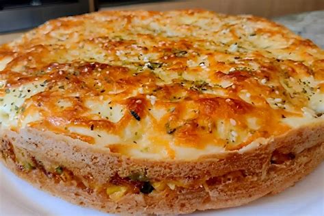 Torta salgada sem farinha de trigo leve saudável e fácil de preparar no
