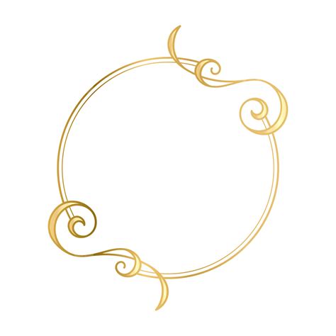 Ornement De Bordure De Cadre De Mariage De Cercle Avec élément De Style