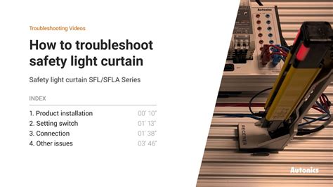 Autonics Tutorial How To Troubleshoot Safety Light Curtain Youtube
