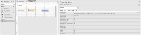 Ms Access 2016 How To Return Values From A Combobox And Fields That
