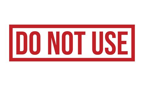 Do Not Use Rubber Stamp Do Not Use Grunge Stamp Seal Vector