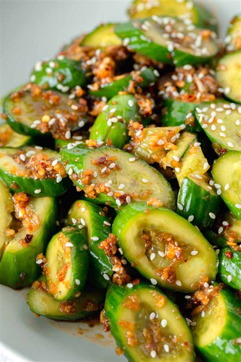Smashed Asian Cucumber Salad Table For Two By Julie Chiou Smashed