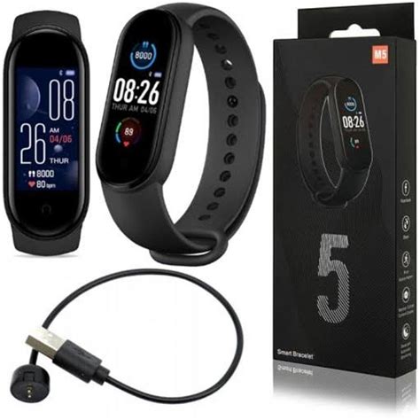 Relógio Bracelet M5 Saude Fit Academia FitPro Smartband Magazine
