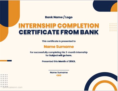Ojt Certificate Of Completion Template