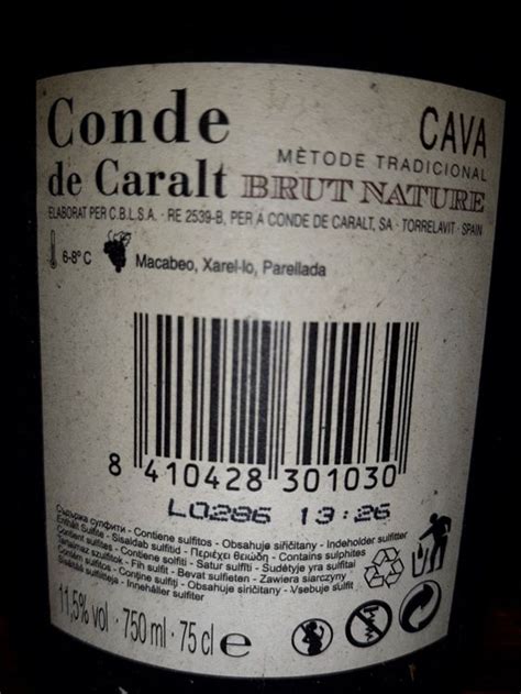Conde De Caralt Cava Brut Nature Kaufen Auf Ricardo