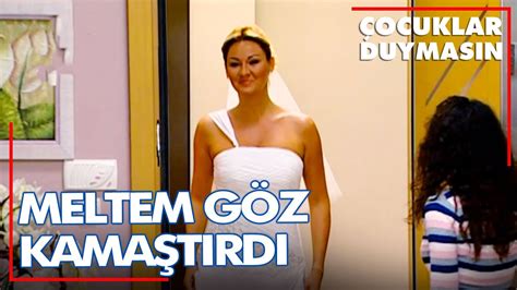 Meltem yıllar önceki gelinliğiyle tekrardan sahnede Çocuklar