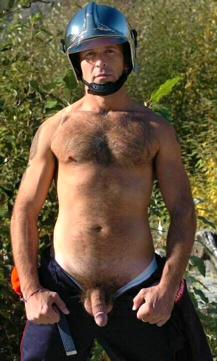 Exhibitionist Working Naked Man