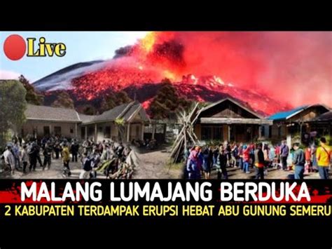BENCANA HARI INI LIVE SENIN 29 01 2024 GUNUNG SEMERU ERUPSI HEBAT 2