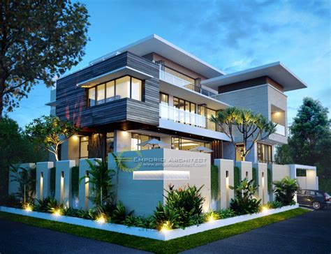 Desain Rumah Modern Tropis Dengan Banyak Unsur Kaca