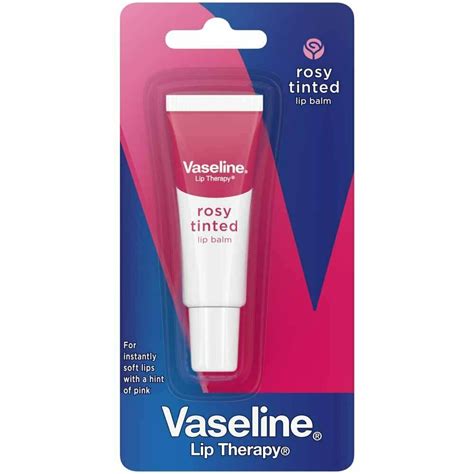 Vaseline Lip Therapy Rosy Tinted Lip Balm Tube 10g Uk Artofit