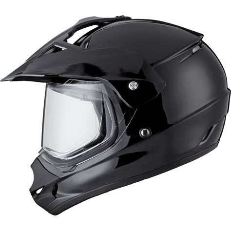 THH TX 13 Solid Plain Black Dual Sport Helmet DS MX Motocross