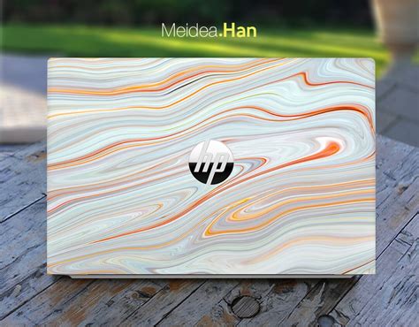 Hp Laptop Skin Elitebook Personalized Customizable Marble Texture