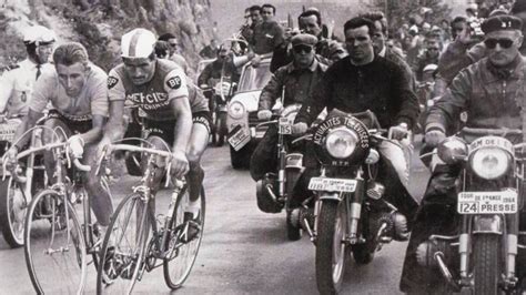 Jacques Anquetil and Raymond Poulidor on the Puy de Dôme PelotonTales