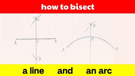 how to bisect a line how to bisect an arc how to divide a line how to bisect a curve youtube