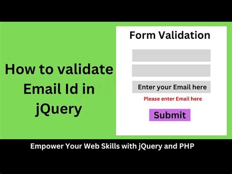 How To Validate Email Using JQuery DataOps Redefined