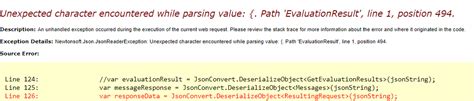 C Unexpected Character Encountered While Parsing Value Path