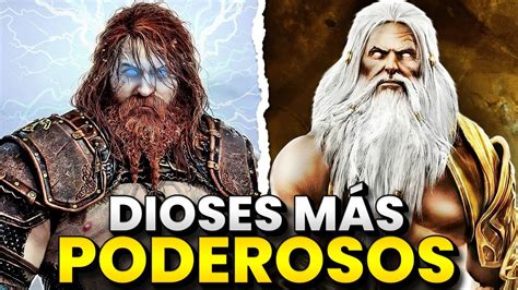 Los 10 DIOSES Más Poderosos de GOD OF WAR YouTube