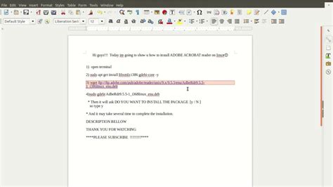 how to install adobe reader on linux youtube
