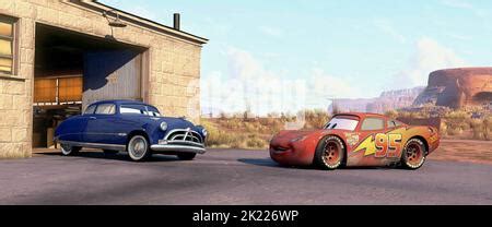 Lightning Mcqueen Doc Hudson Cars Stock Photo Alamy