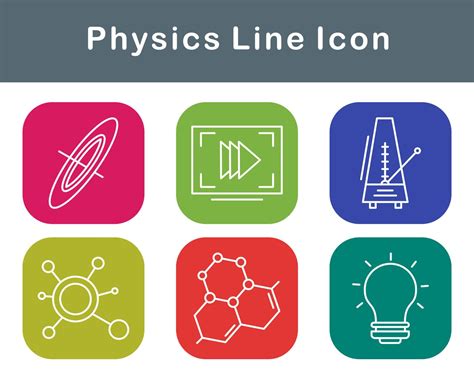 Physics Vector Icon Set Vector Art At Vecteezy