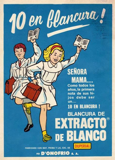 Mucho más blanco con EXTRACTO DE BLANCO Publicidad de la década del